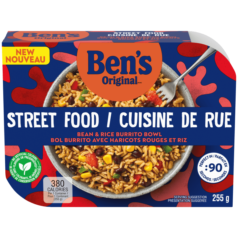 BEN'S ORIGINAL™ Street Food Bean & Rice Burrito Bowl, Prepared Entrée ...