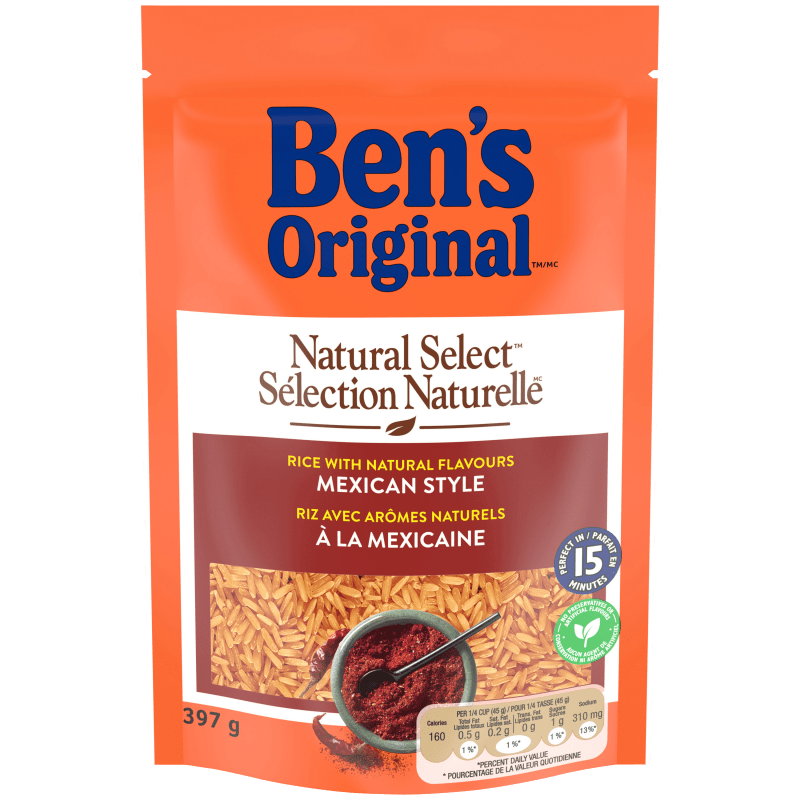 BEN'S ORIGINAL™ NATURAL SELECT™ Mexican Style Rice, 397g