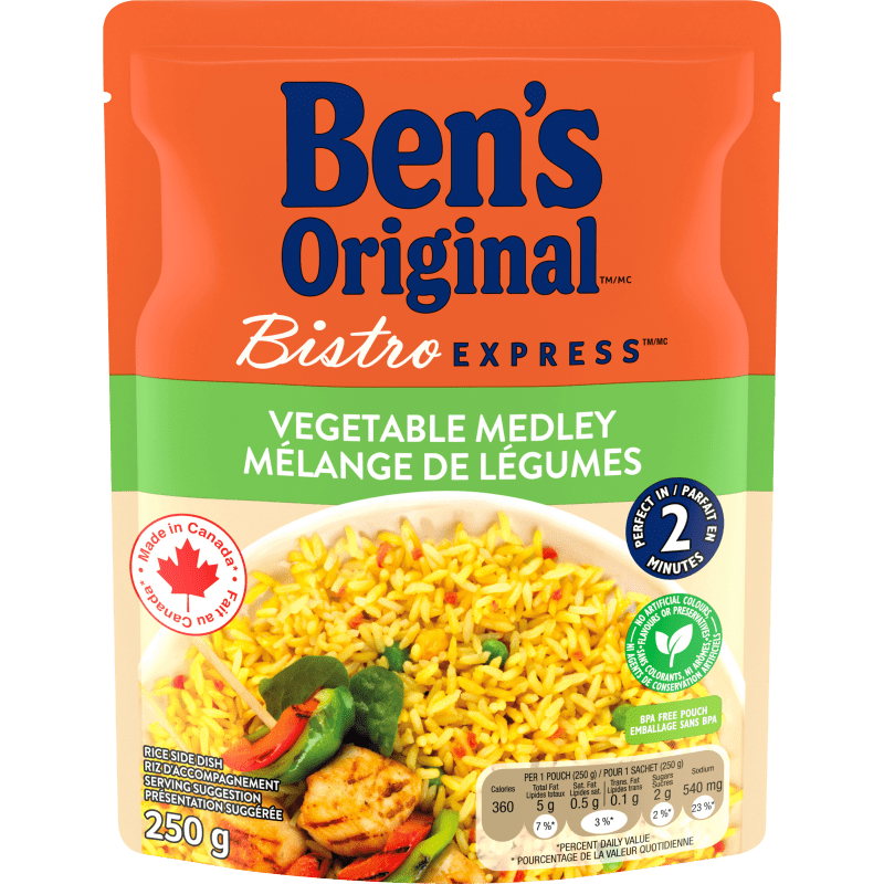 BEN'S ORIGINAL™ BISTRO EXPRESS™ Vegetable Medley Rice, 250g
